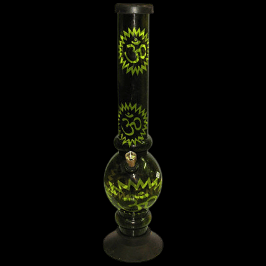 40cm Acrylic Bong Oval Bubble Neon Design – Bongs