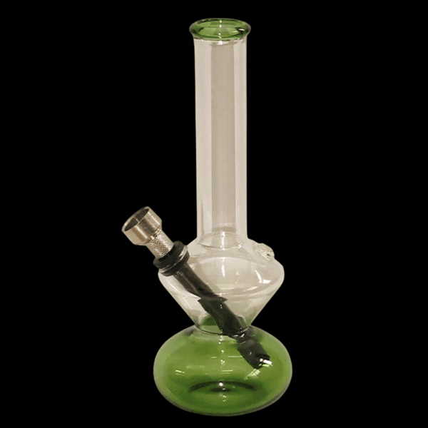 Coloured Glass Double Bubble Cone Bong | – Bongs