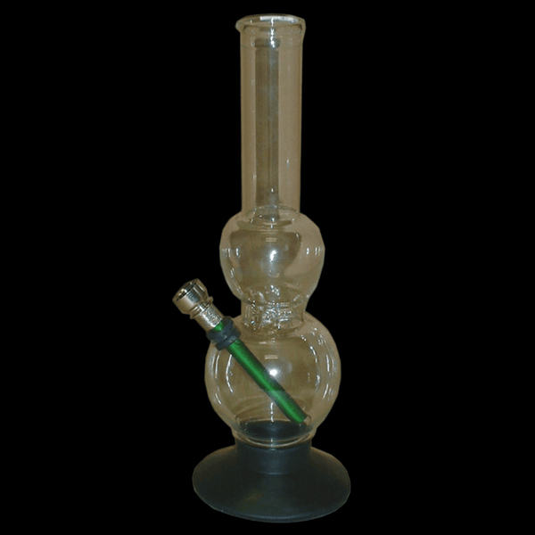 Glass Double Bubble Ice Bong – Bongs