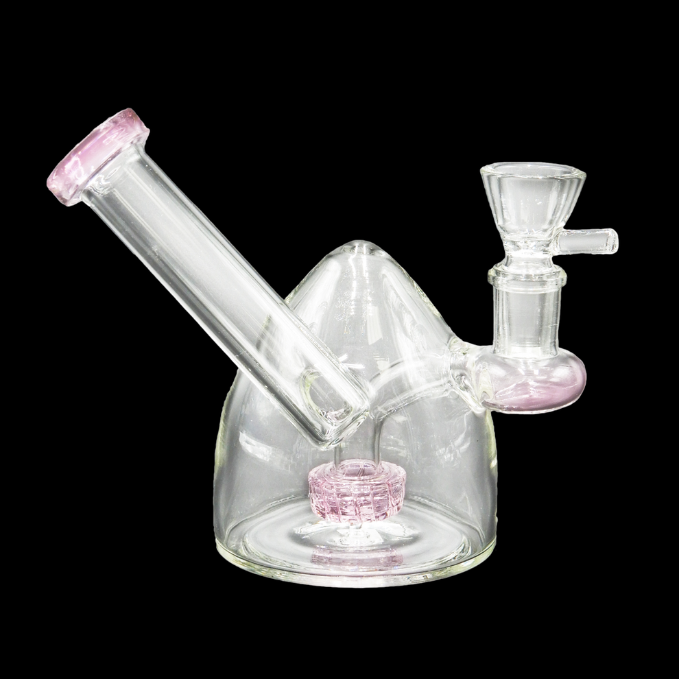 Mini ConeFlow 11cm Side-Draft Percolator Glass Bong – 14mm | Mini Bong ...